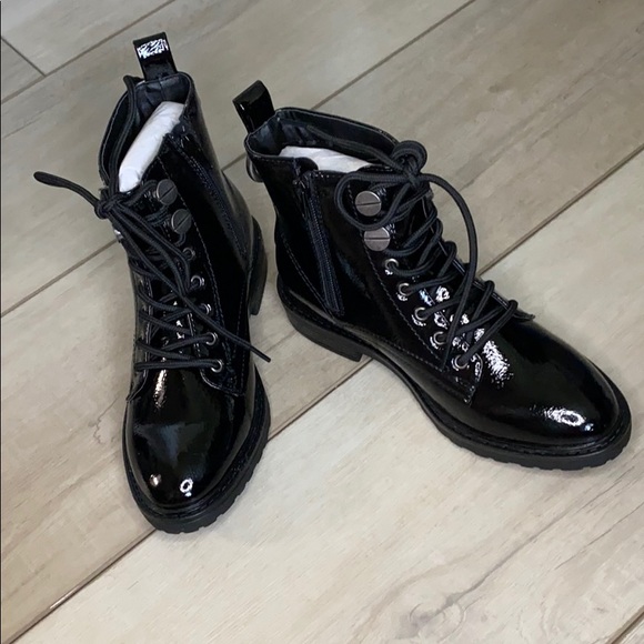 True Craft | Shoes | Nib True Craft Patent Combat Boots | Poshmark